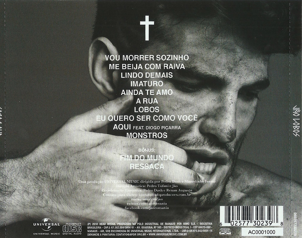 Encarte: Jão - Lobos - Encartes Pop