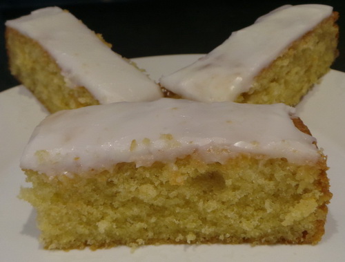 Lemon Sponge Slices - Geoff's Baking Blog