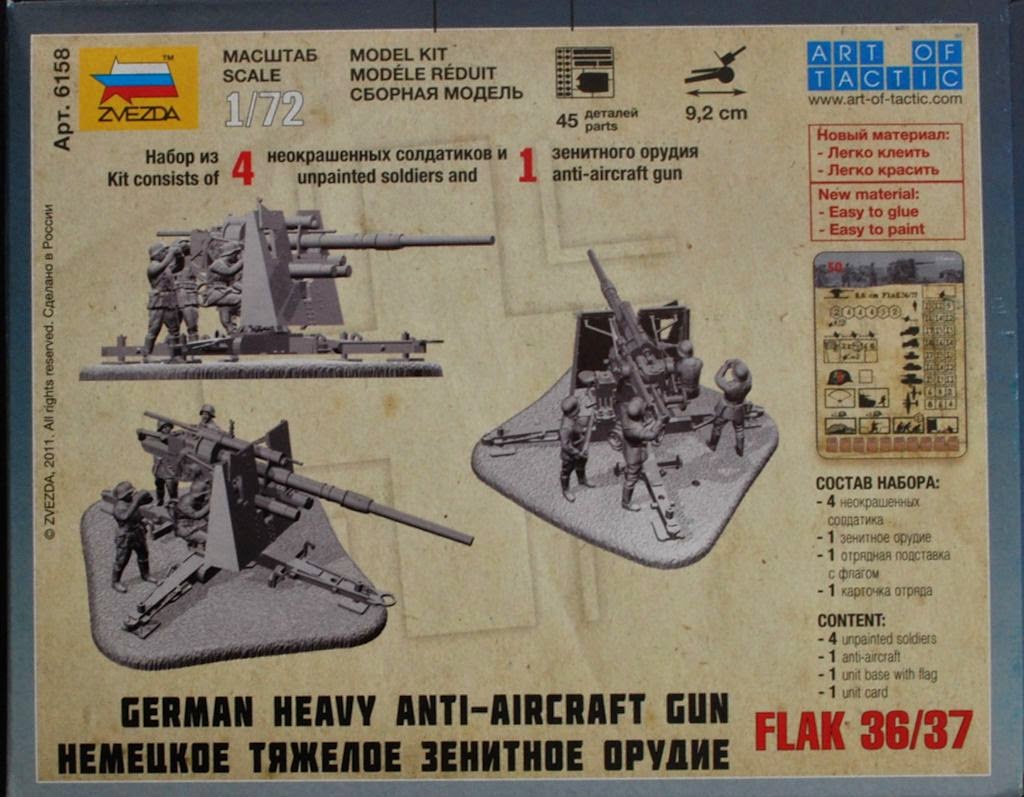 Zvezda 1/72 scale WW2 German 88mm FLAK 36/37 - WIP - Wargaming Hub