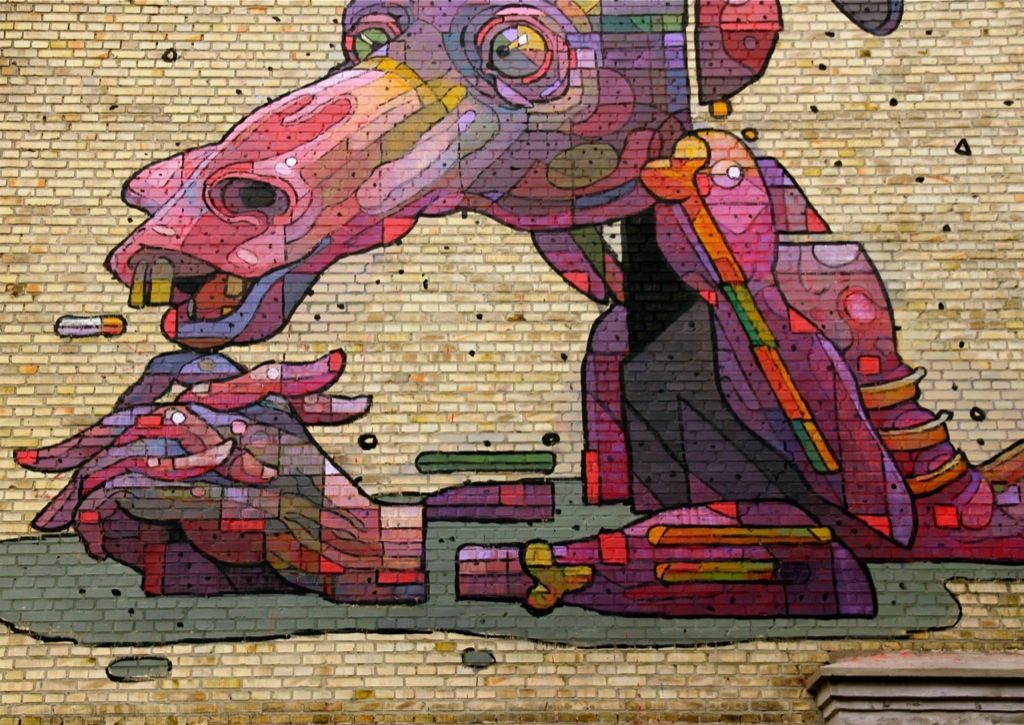 Aryz New Mural In Næstved, Denmark | StreetArtNews | StreetArtNews