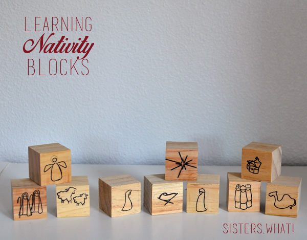 [Learning] Nativity Blocks Christmas Decoration for Kids - Sisters, What!