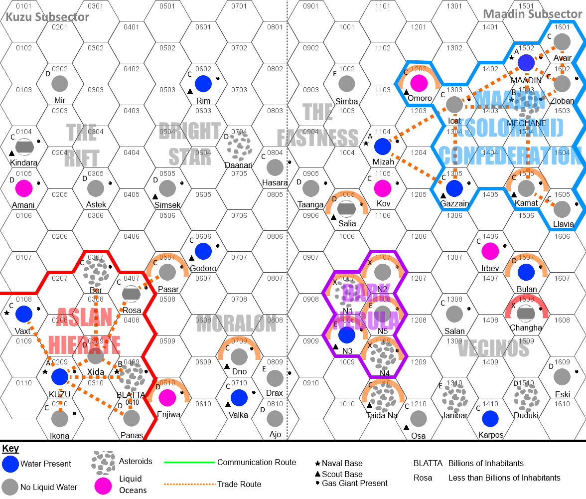 Den of the Lizard King: Dark Nebula - full astrography and map
