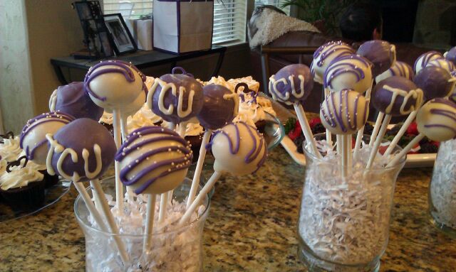 Funkytown Cakes: Wedding Shower with TCU Cake Pops