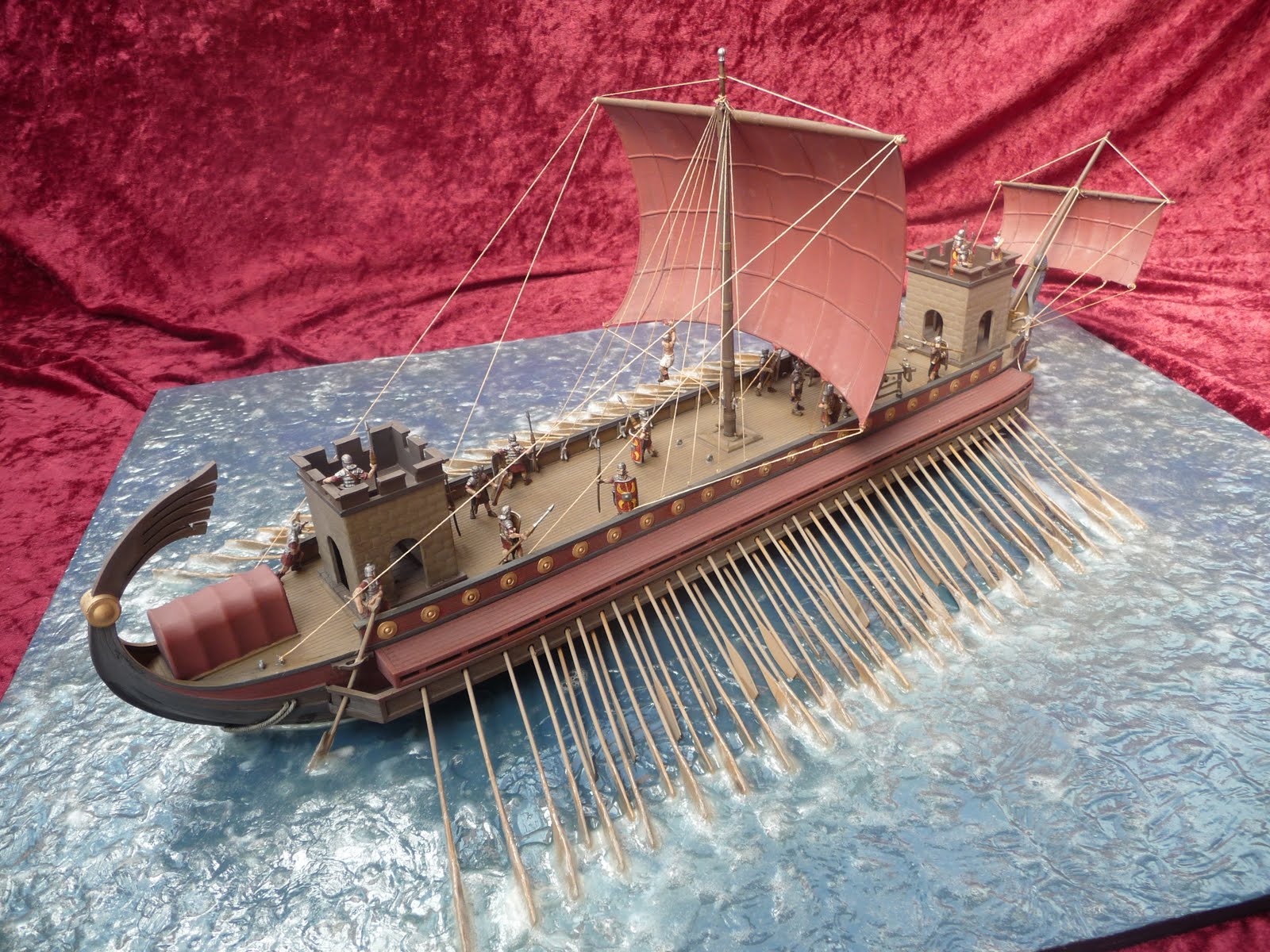 MODELLOURS WORKSHOP: Roman Trireme diorama 1/72 scale