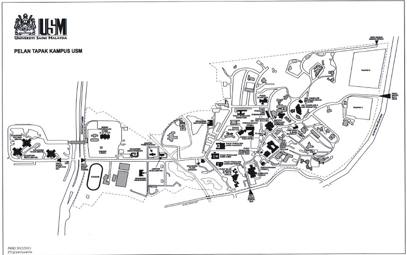 Map USM Pulau Pinang