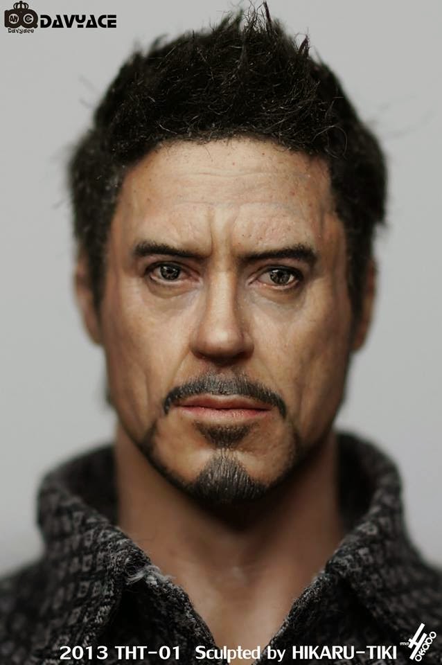 1/6 Custom Robert Downey Jr Head Sculpt. | 我的12吋世界