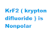 Is KrF2 ( krypton difluoride ) polar or nonpolar