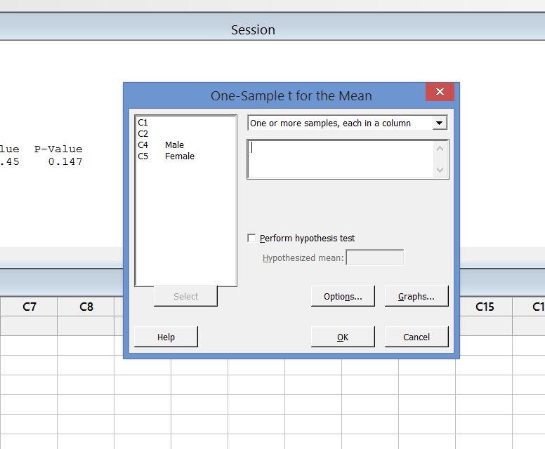 Statistics Help Center: Statistics Lesson 1 - One Sample t test using ...