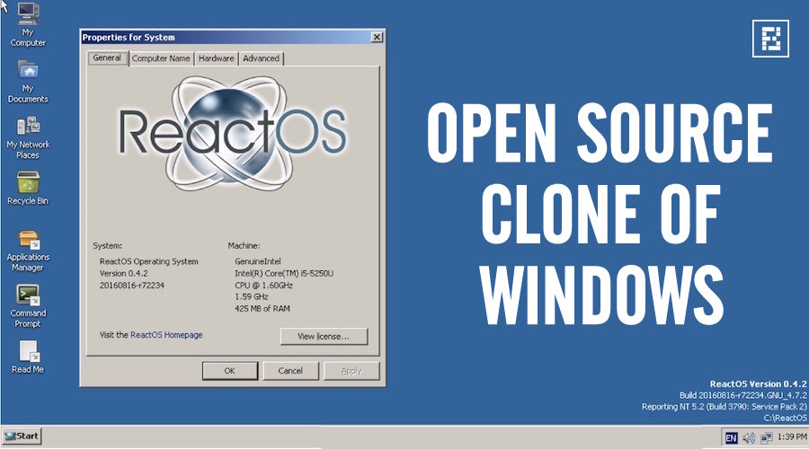 ReactOS - klon systemu windows, darmowy system, który uruchamia aplikacje x86 | Portal FleszTECH