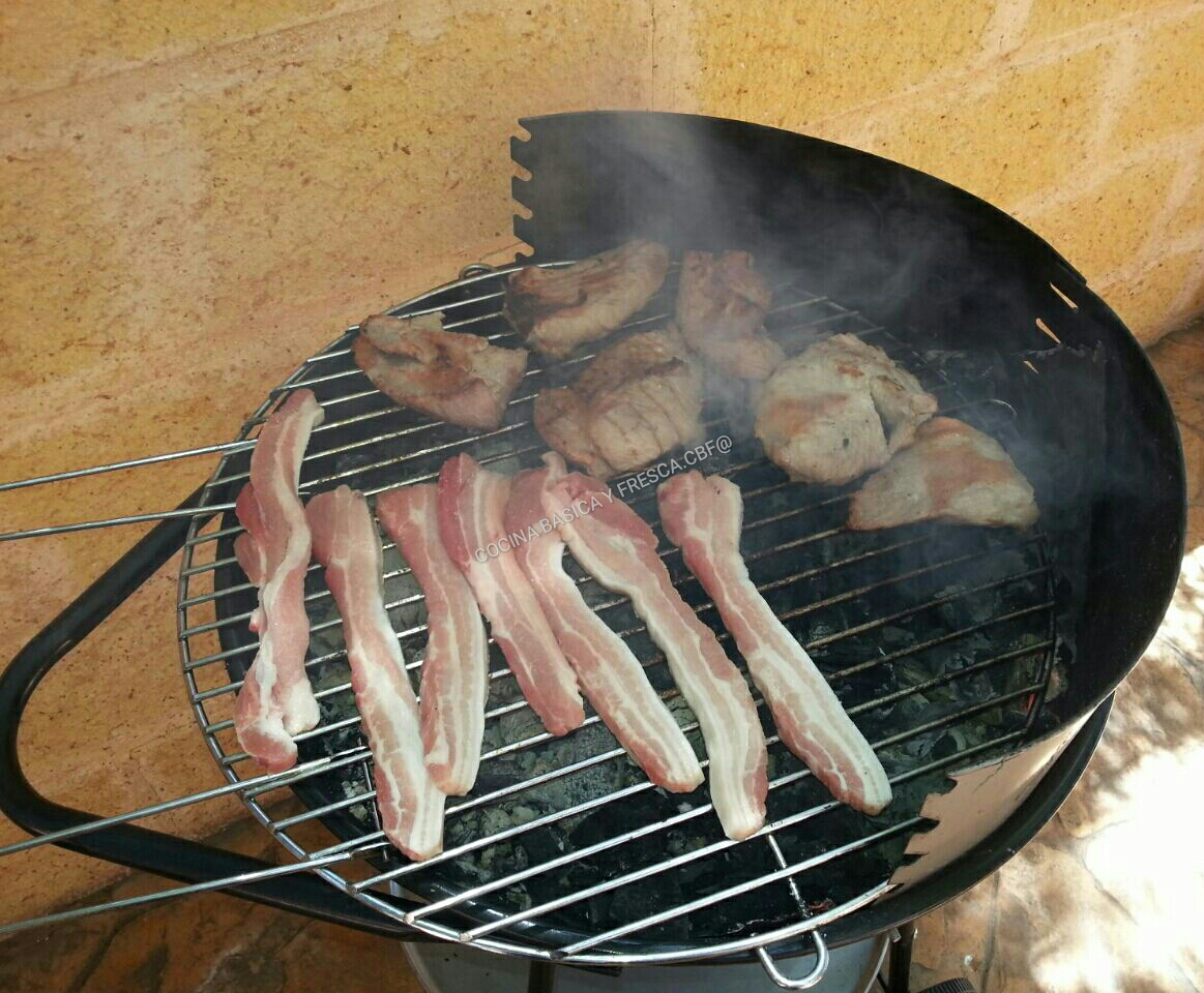 MAGRO DE JAMON FRESCO ASADO EN BARBACOA CBF@