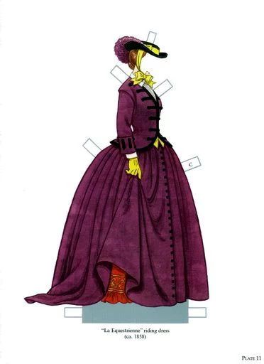 Las Recortables de Veva e Isabel: hopp Skirts and Crinoline