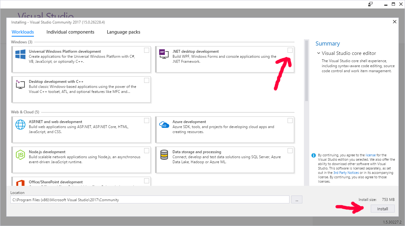 คนคอมพิวเตอร์: วิธีติดตั้ง Visual Studio Community