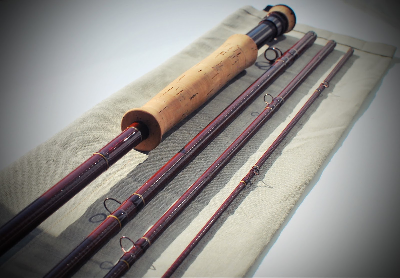 Handcrafted graphite and fiberglass fly rods: Steffen 8'6" #6/7