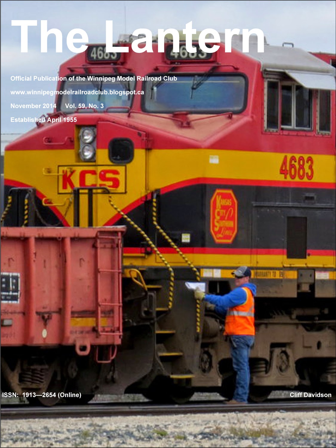 Cliff Davidson wins Winnipeg Model Railroad Club's first photo cover ...