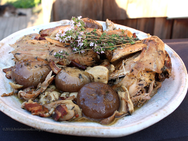 Christine Cooks: Slow Cooker Braised Rabbit with Garlic, Cippolini ...