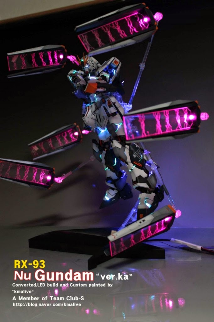 MG 1/100 RX-93 nu Gundam Ver. Ka - Custom Build With Full LED Function