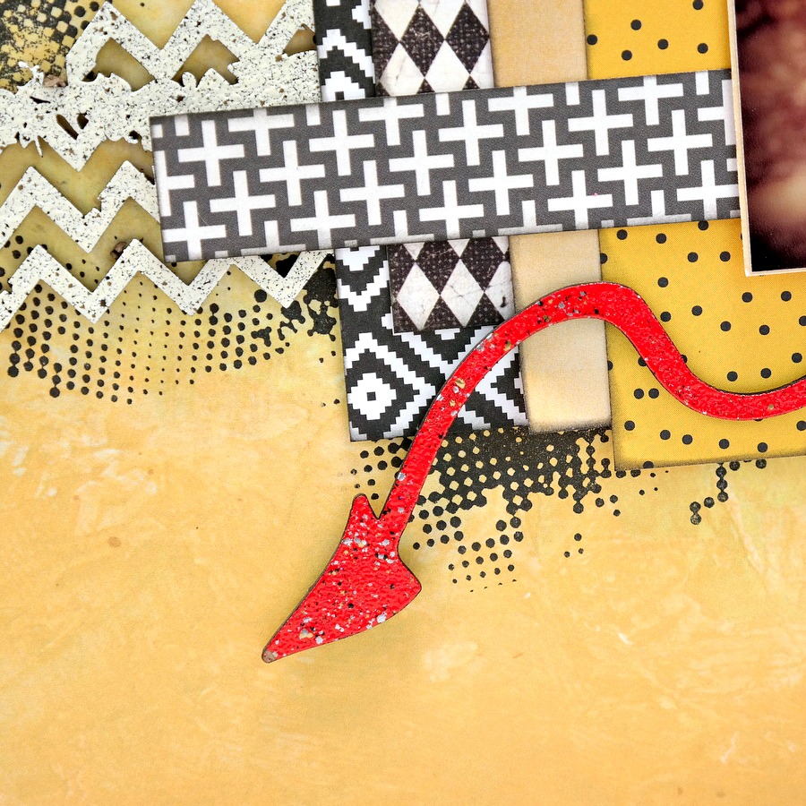 Little Devil Halloween Layout - Creative Embellishments