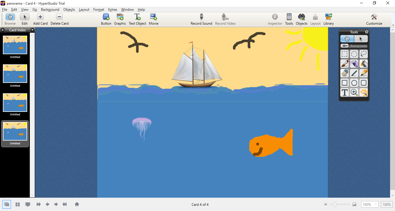 Langkah-langkah Membuat Animasi Menggunakan Software HyperStudio