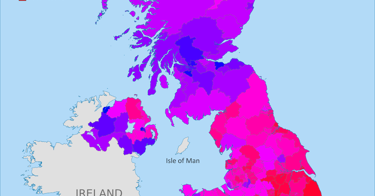 UK Votes to Quit EU: Map of How Britain Voted in the Brexit Referendum ...