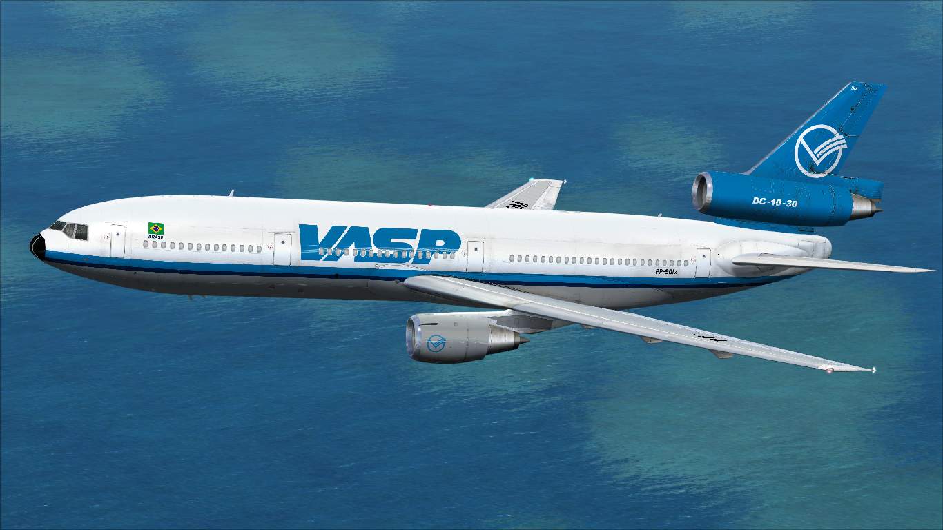 Texturas Brasileiras: Vasp PP-SOM McDonnell-Douglas DC-10-30