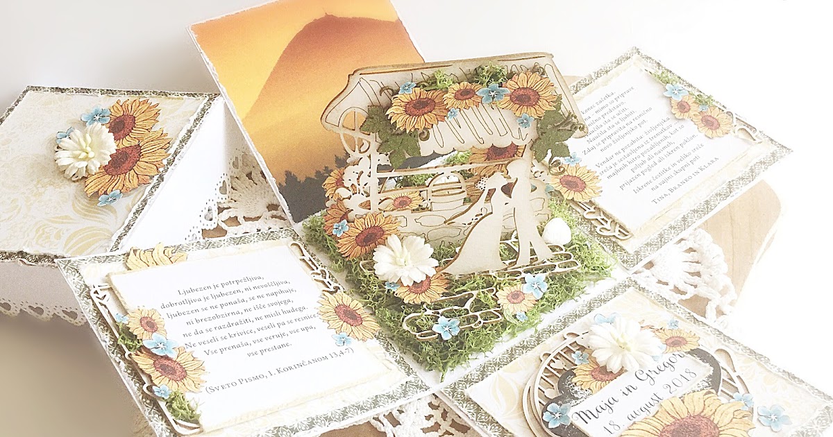 Paper Beauty AK: Exploding Box “Sunflower Wedding” for Scrapiniec ...