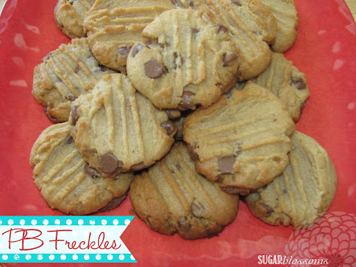 Sweet Sugar Blossoms: PB Freckle Cookies