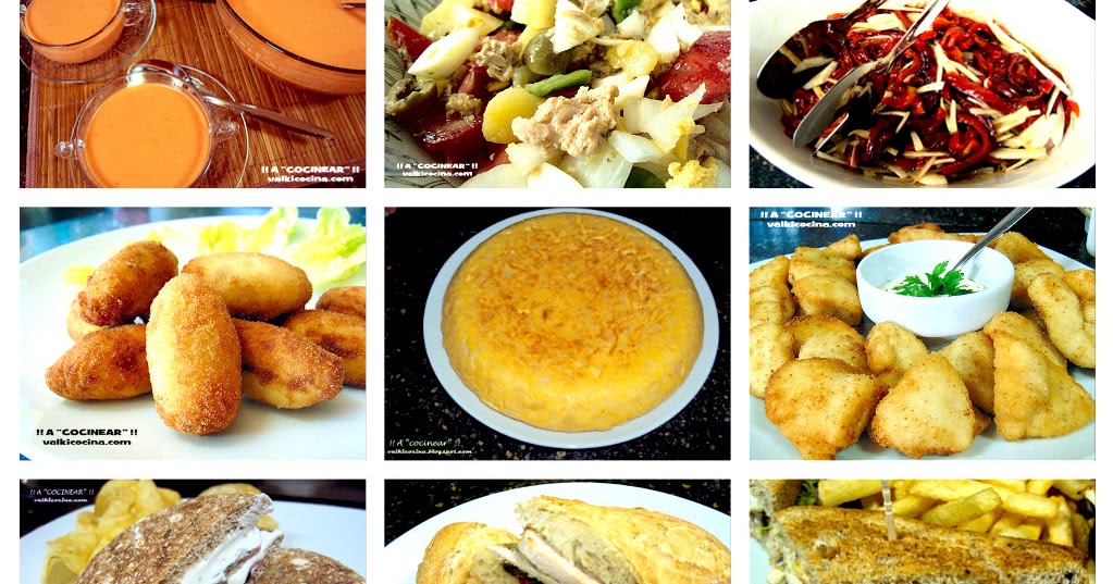 MENÚ PLAYERO | ¡¡A COCINEAR!! Recetas valkicocina.com