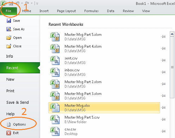 Ms Excel 2010 0416