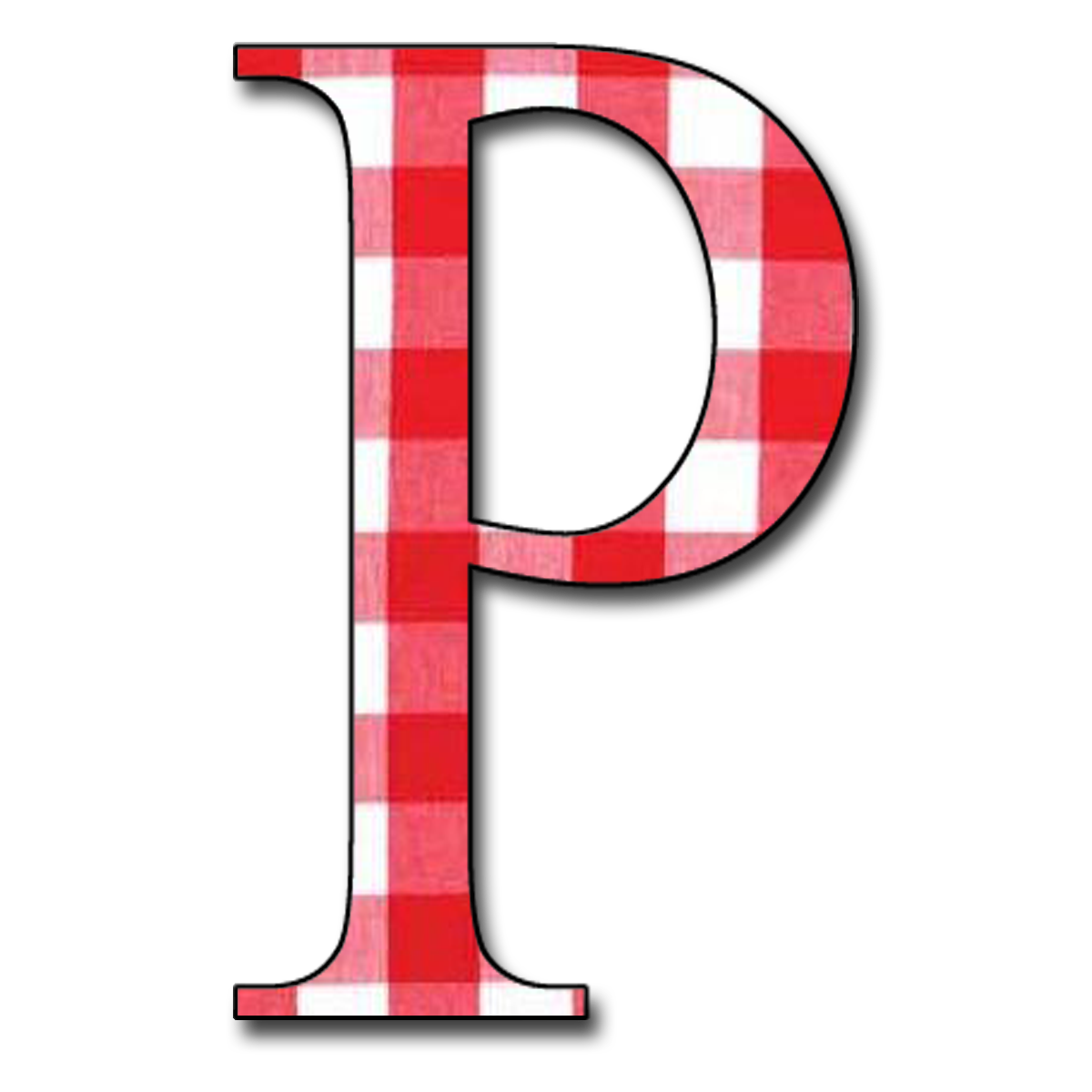 GRANNY ENCHANTED'S BLOG: Free Red Gingham Digi Scrapbook Alphabet