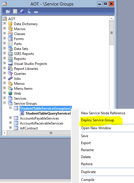 RR AX DYNAMICS: AIF - Inbound custom service creation Or Creating and consuming Custom Document ...