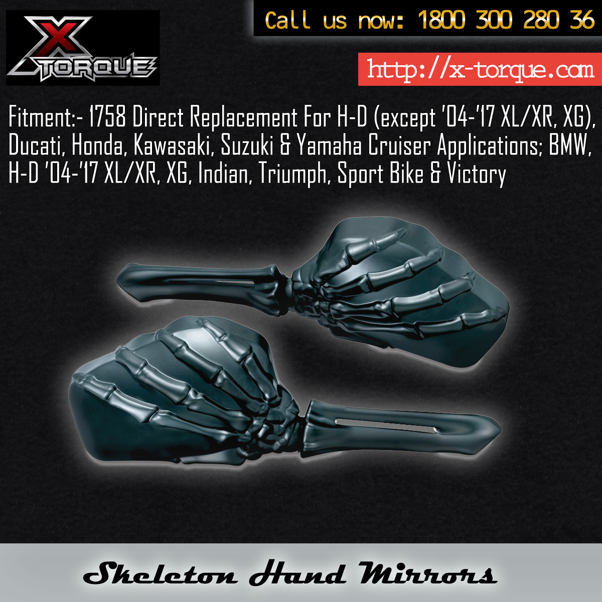 X-Torque - Accessories Retail & Motorcycle Service store with world's best brands. : Skeleton ...