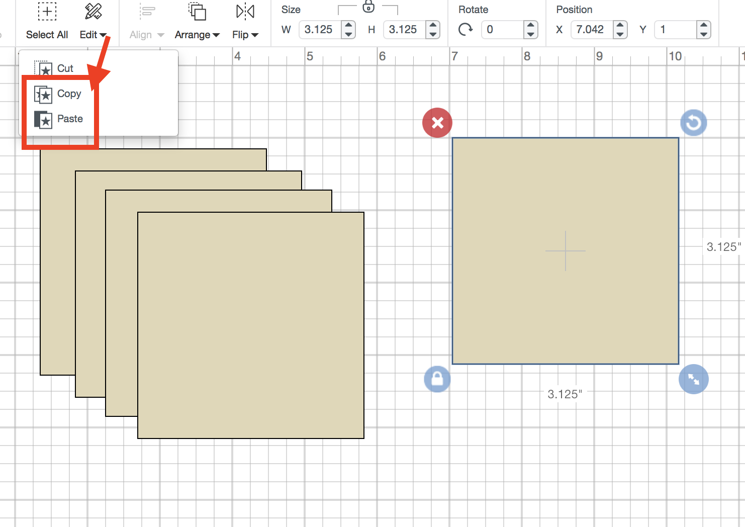 It's a Maker: Patchwork Square Patterns in Design Space