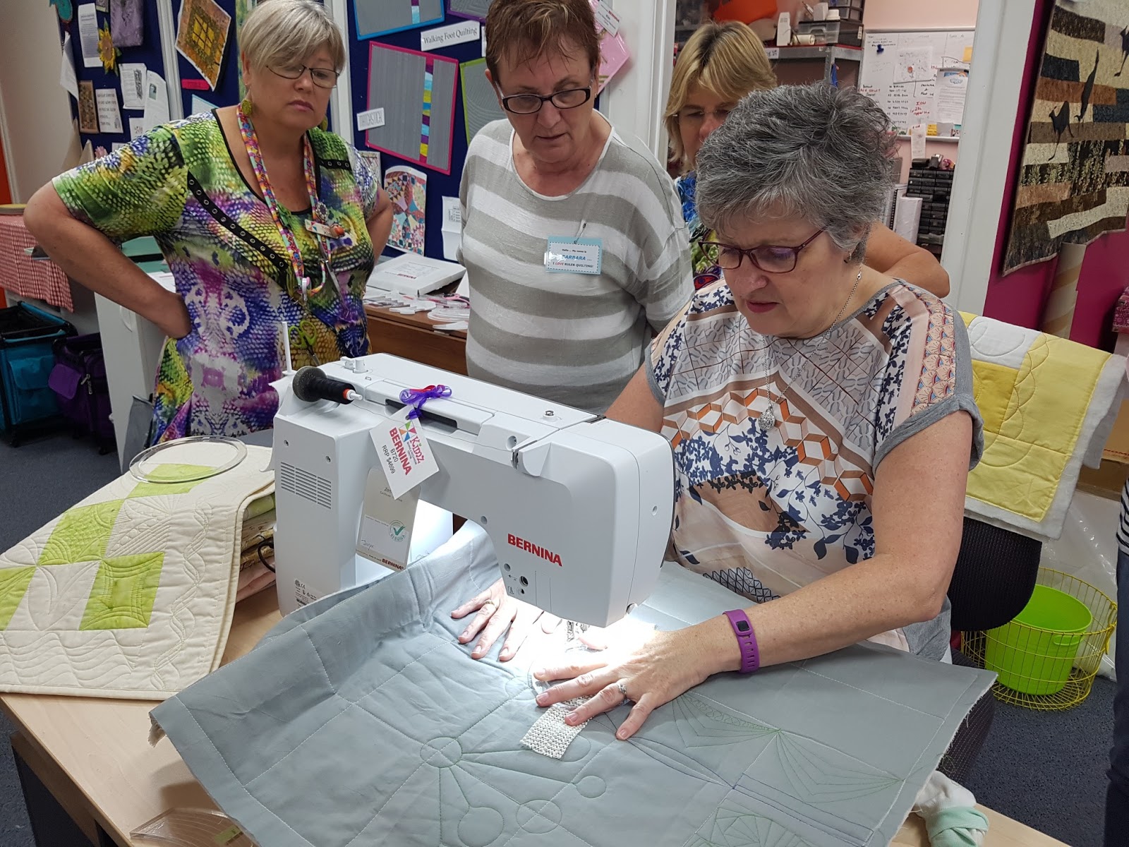 Free Motion Quilting with Rulers.... Workshop with Jane Rundle