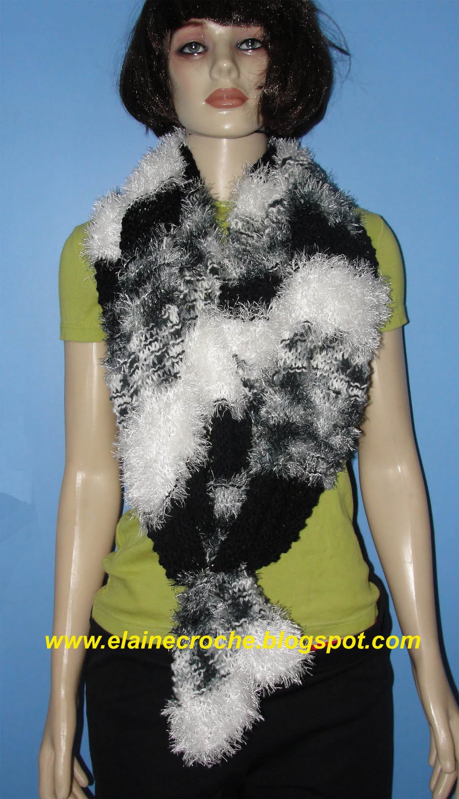Elaine Croche: Gola Cachecol Versátil em Tricô