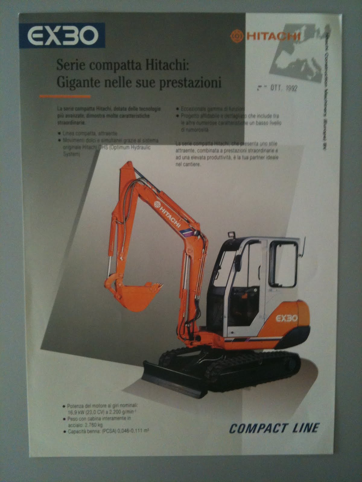 Earthmoving Machinery Sales Brochures: Hitachi Mini Excavator EX30 #402