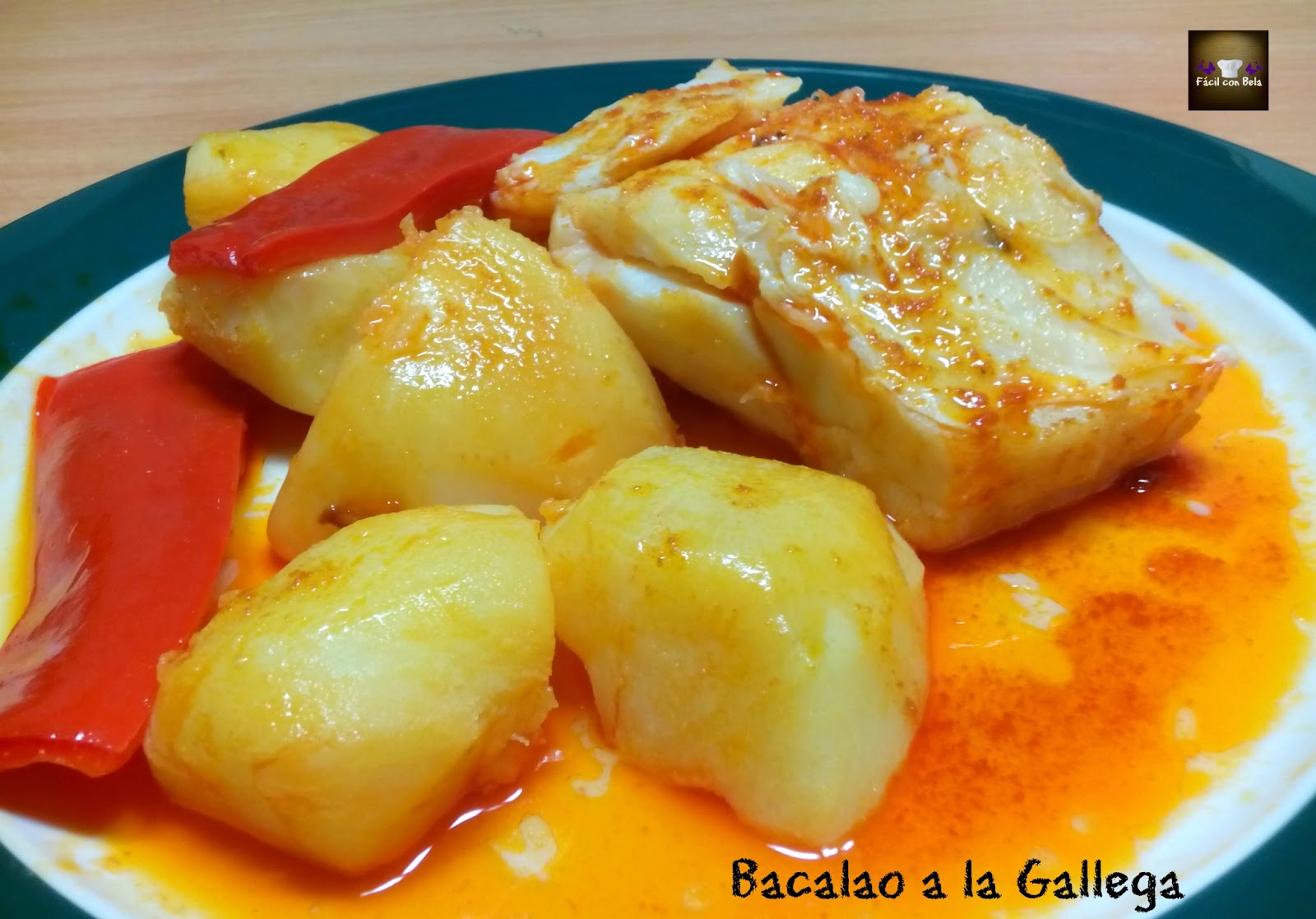 Bacalao a la Gallega o Bacalao con Ajada o Allada - Recetas Fácil con Bela