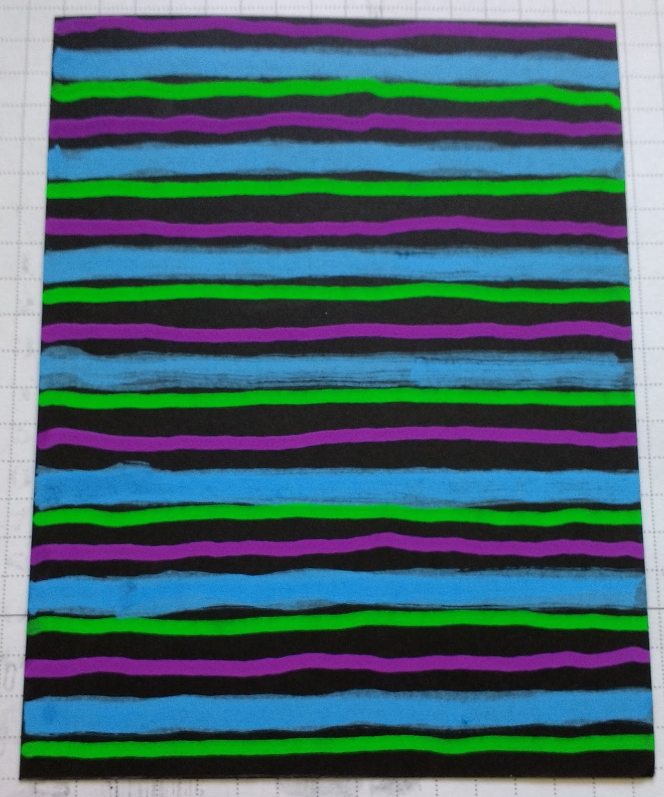 Stamp With Diane: Neon Chalkboard Plaid