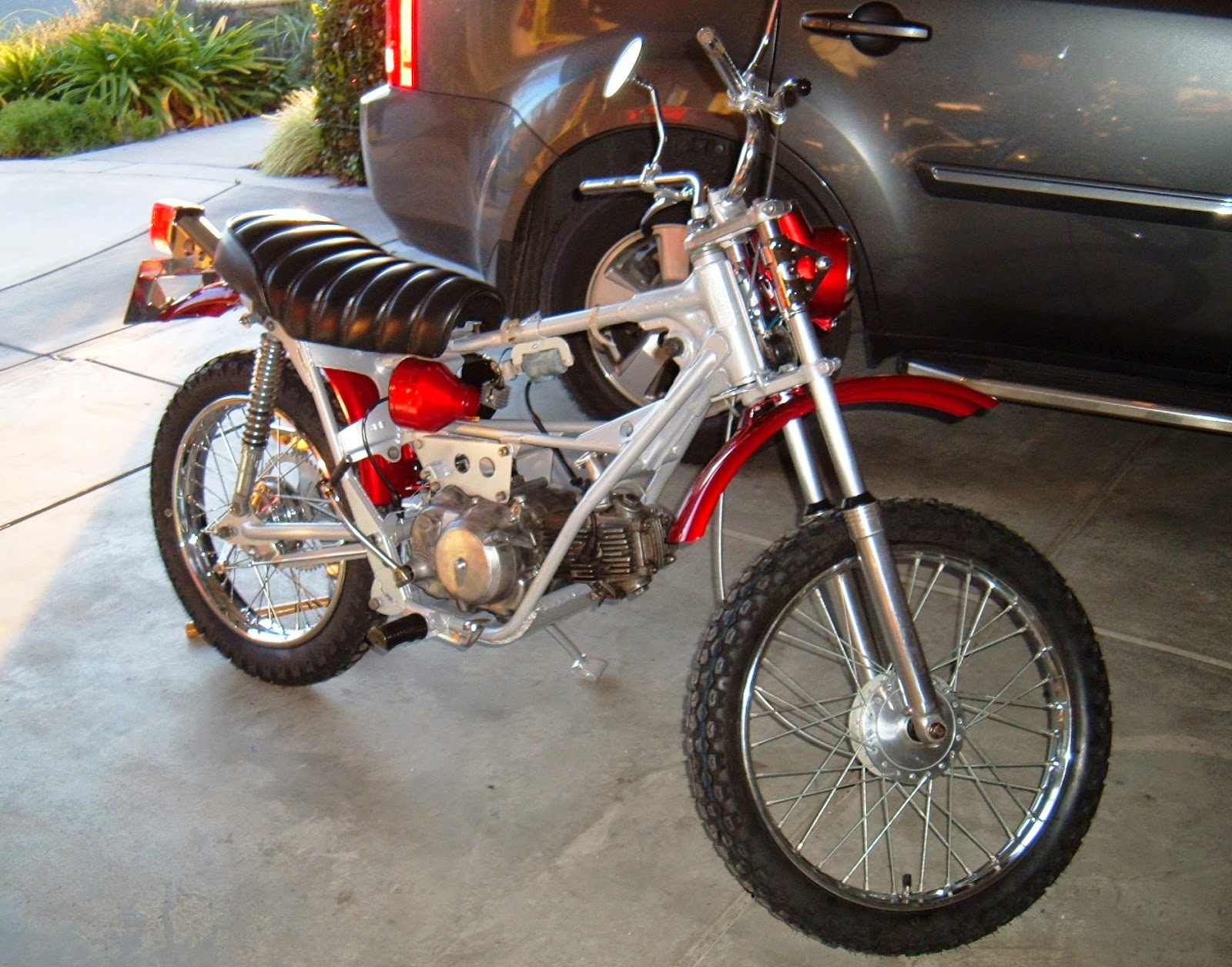1969 Honda SL90: Engine Test Fit