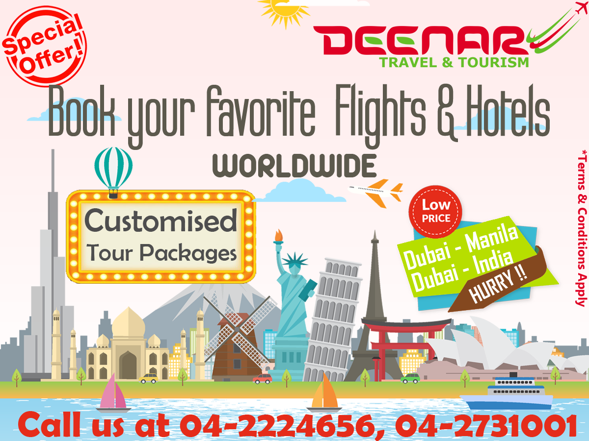 Deenar Travel and Tourism: Low fares on Flights, Cruises & Tours Worldwide