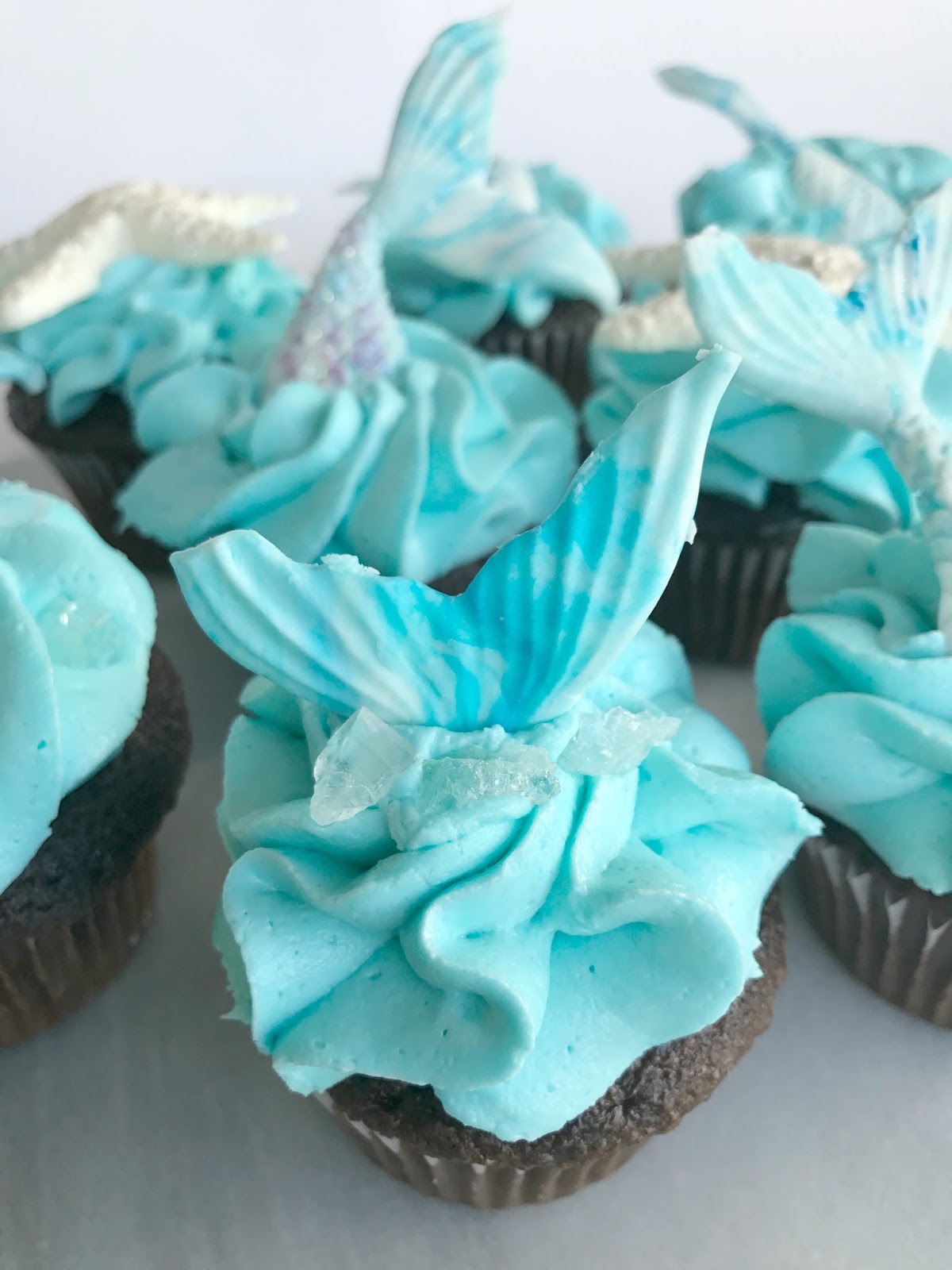 Secretly a Mermaid - Mermaid Tail Cupcakes - Purple Chocolat Home