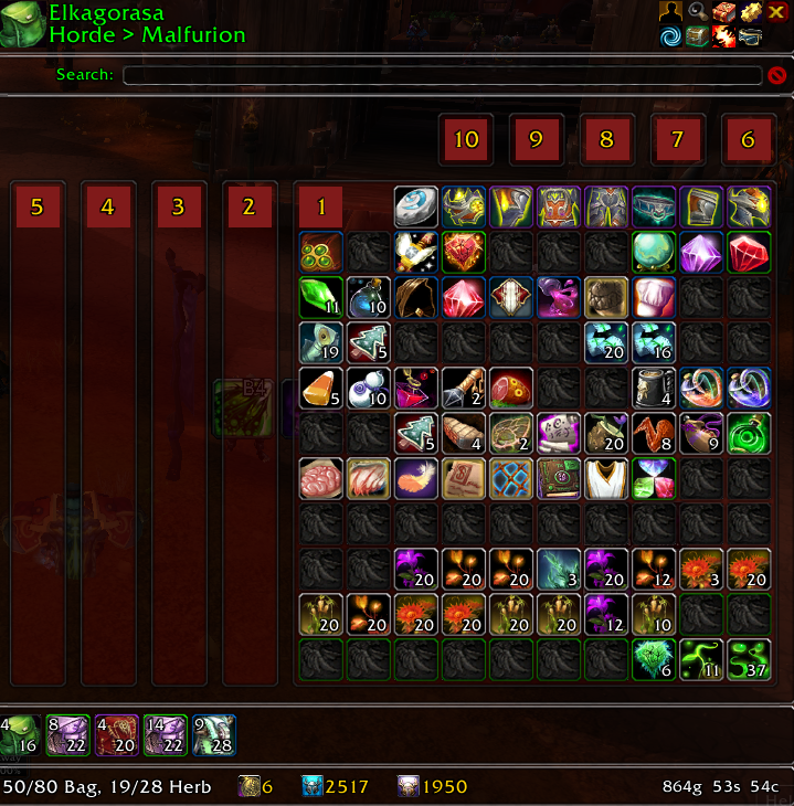 Miss TBag by Shefki? Try ArkInventory