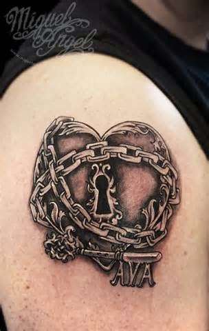 tattoo gallery for men: real heart tattoo designs for men