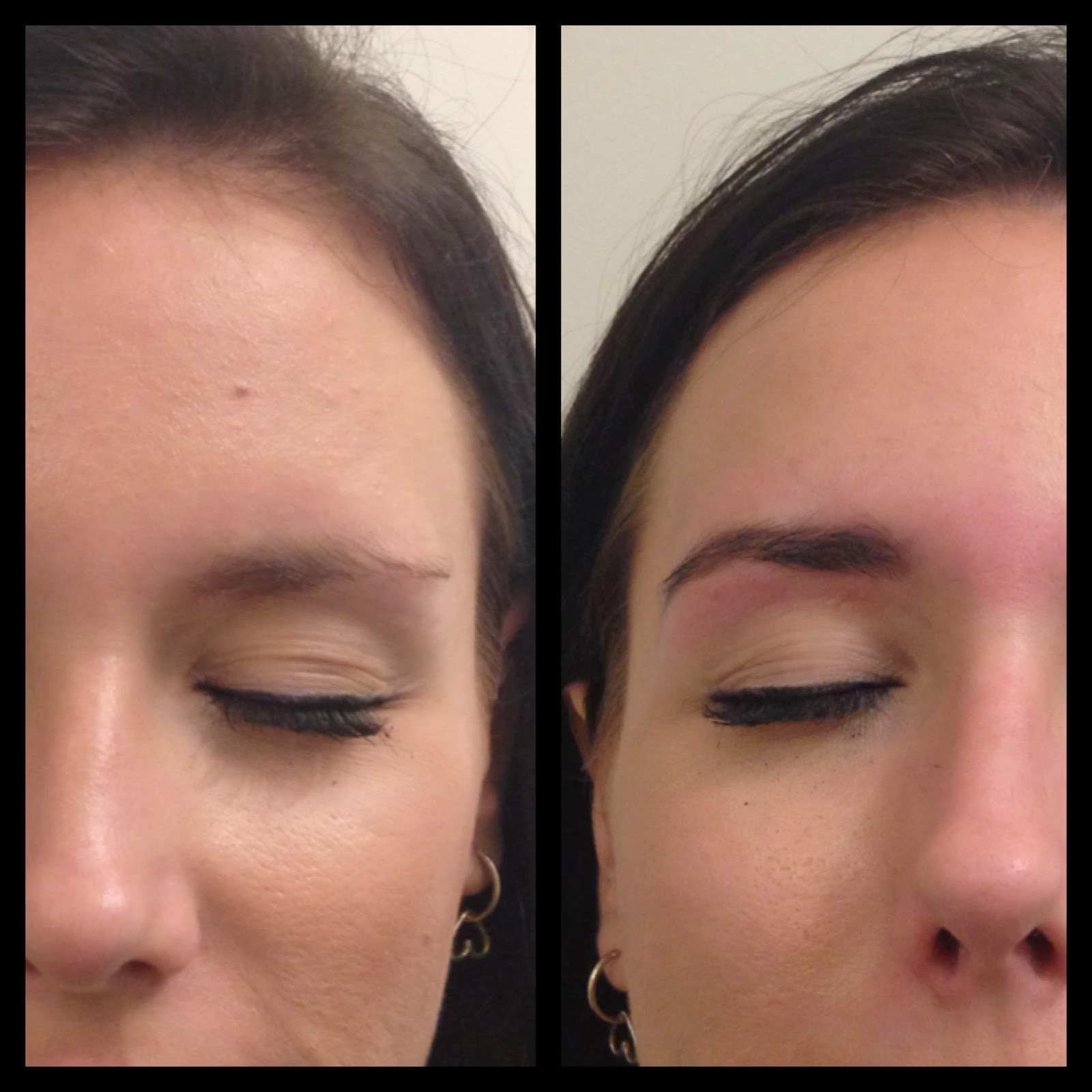 Vicky Brown Hair and Make Up: Eyebrow Sculpting Before and After