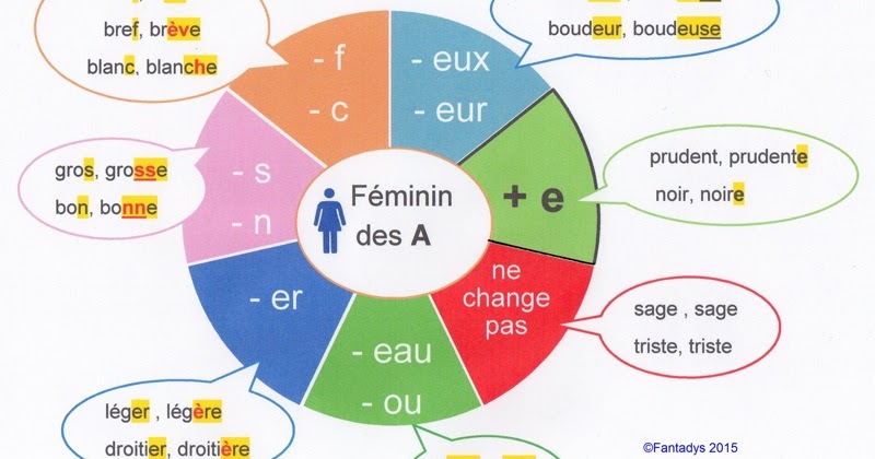La formation des adjectifs en français