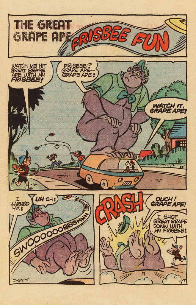 THE CHARLTON COMICS READING LIBRARY: THE GREAT GRAPE APE #2 November 1976