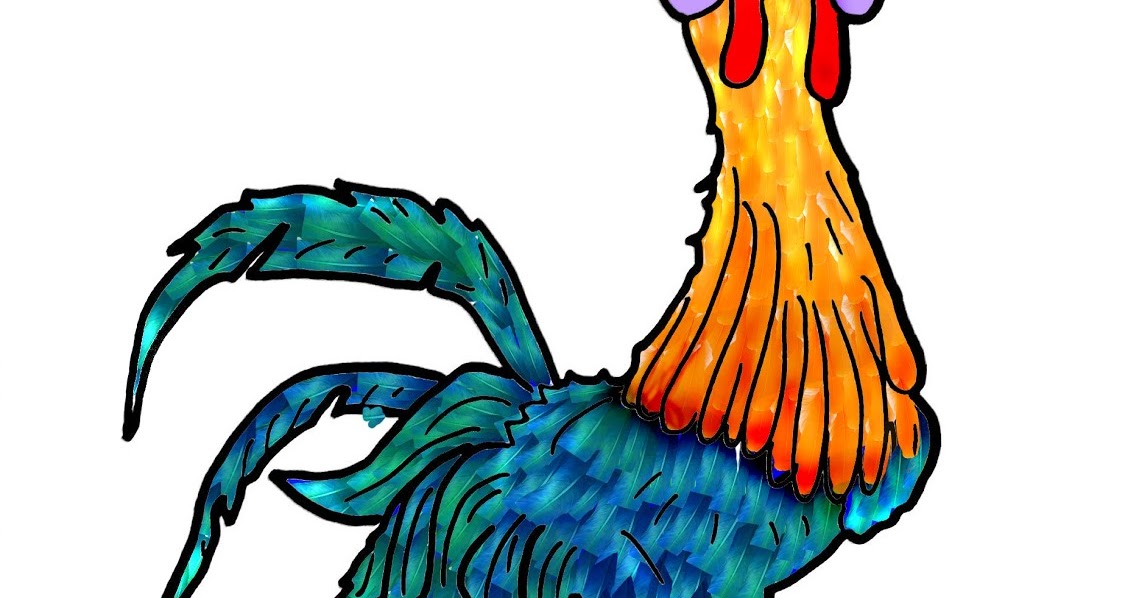 Bird coloring page (Hei Hei from Moana)