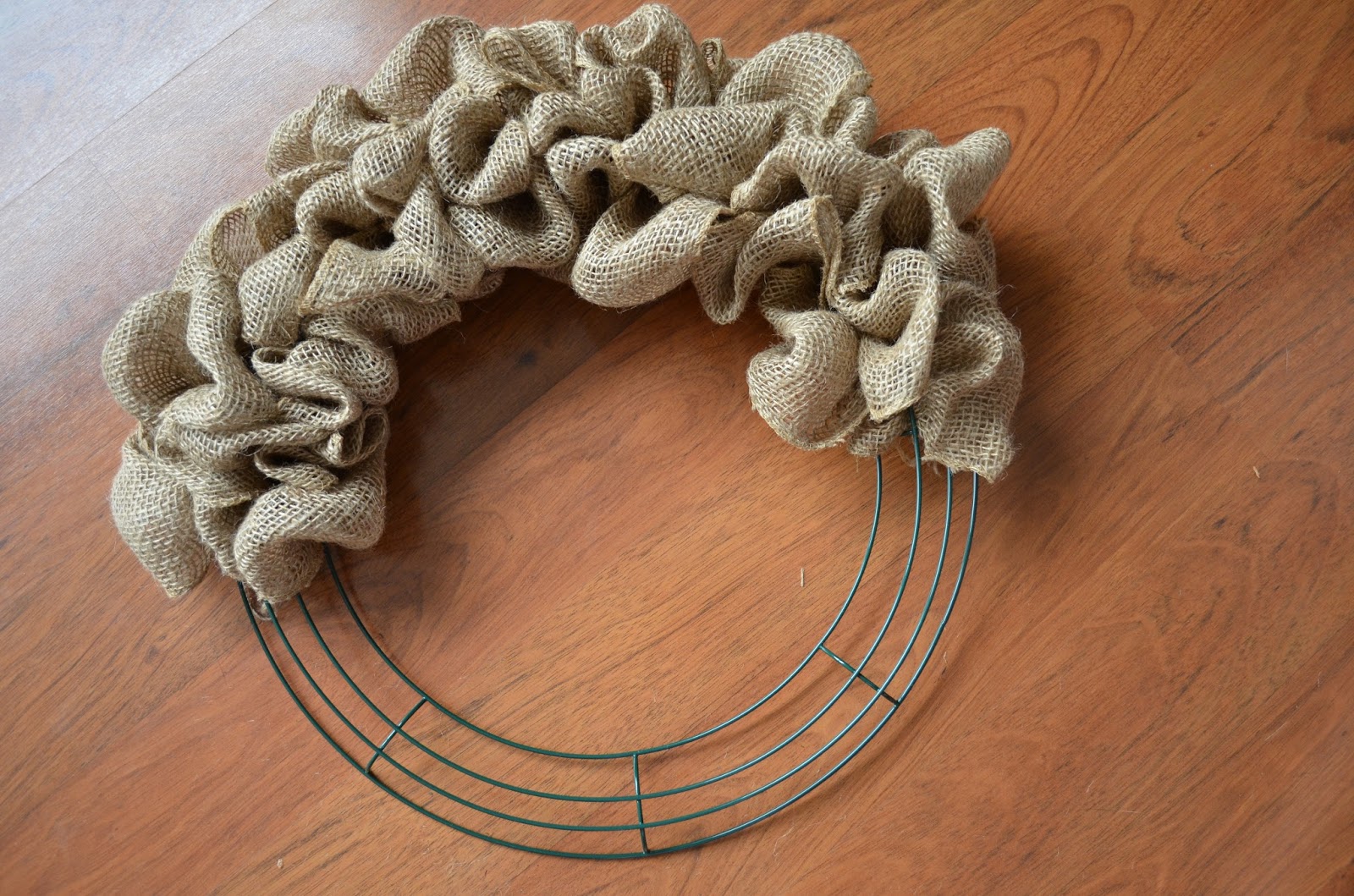 House in the Heights: Burlap Wreath Tutorial
