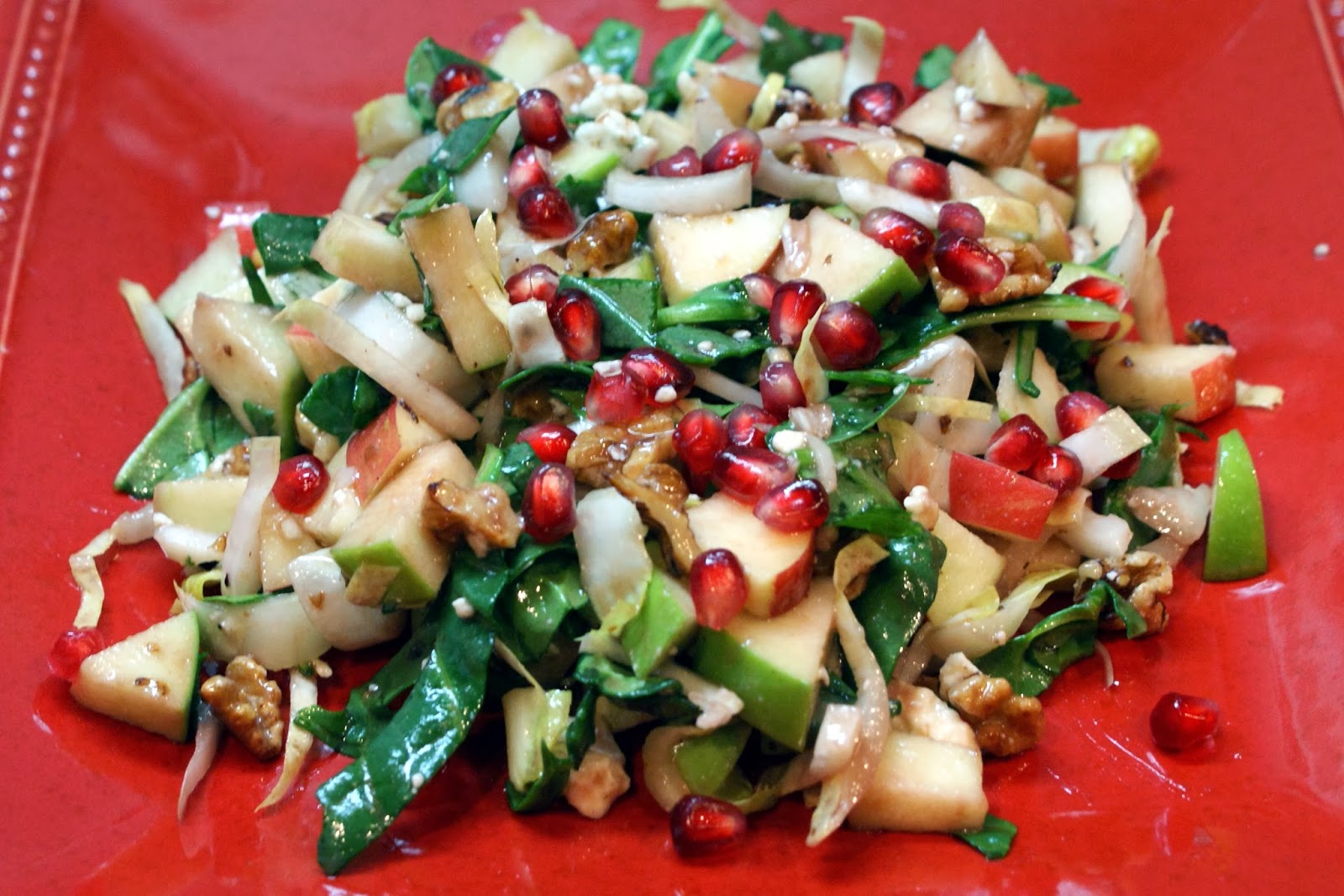 The Baker's Mann: Chopped Apple Salad with Toasted Walnuts, Blue Cheese ...