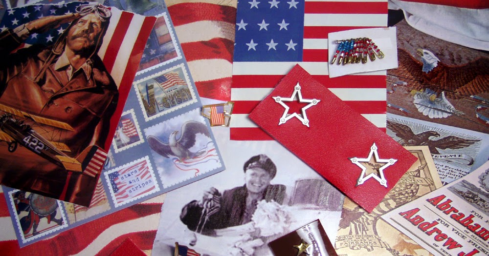Mixed Media Manic: HOW TO DO A PATRIOTIC COLLAGE