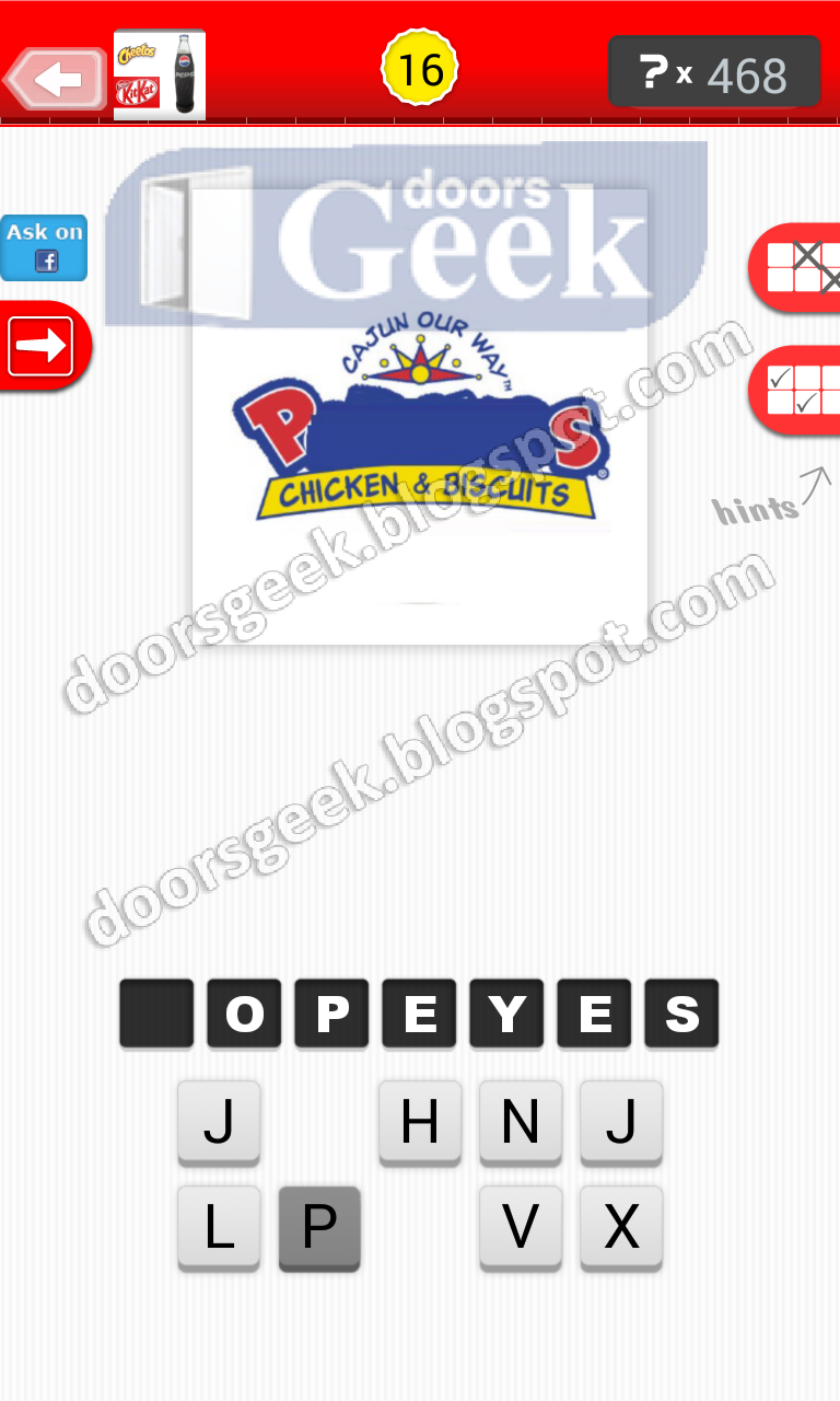 Guess The Food [Level 33-16] answer ~ Doors Geek